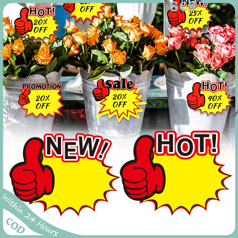 50PCS Starburst Sale Paper Signs Sign Cards Burst Paper Signs Retail ...