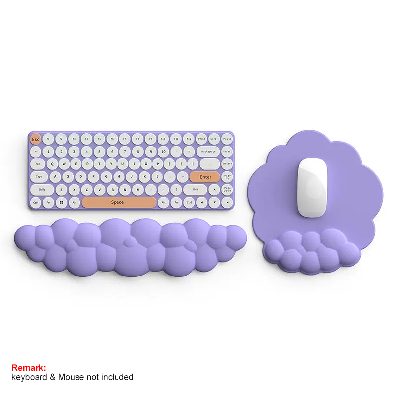 Cloud Keyboard Mouse Wrist Pad Typing Wrist Support Palm Hand Mat Silicone Wrist Office Mouse ...