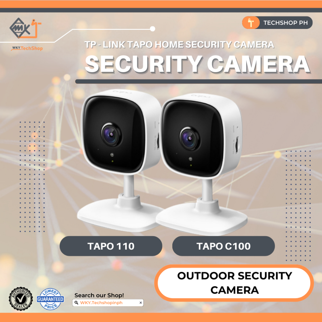 TP-Link Tapo Home Security Wi-Fi Camera | Tapo C110 | C100 | Shopee Philippines