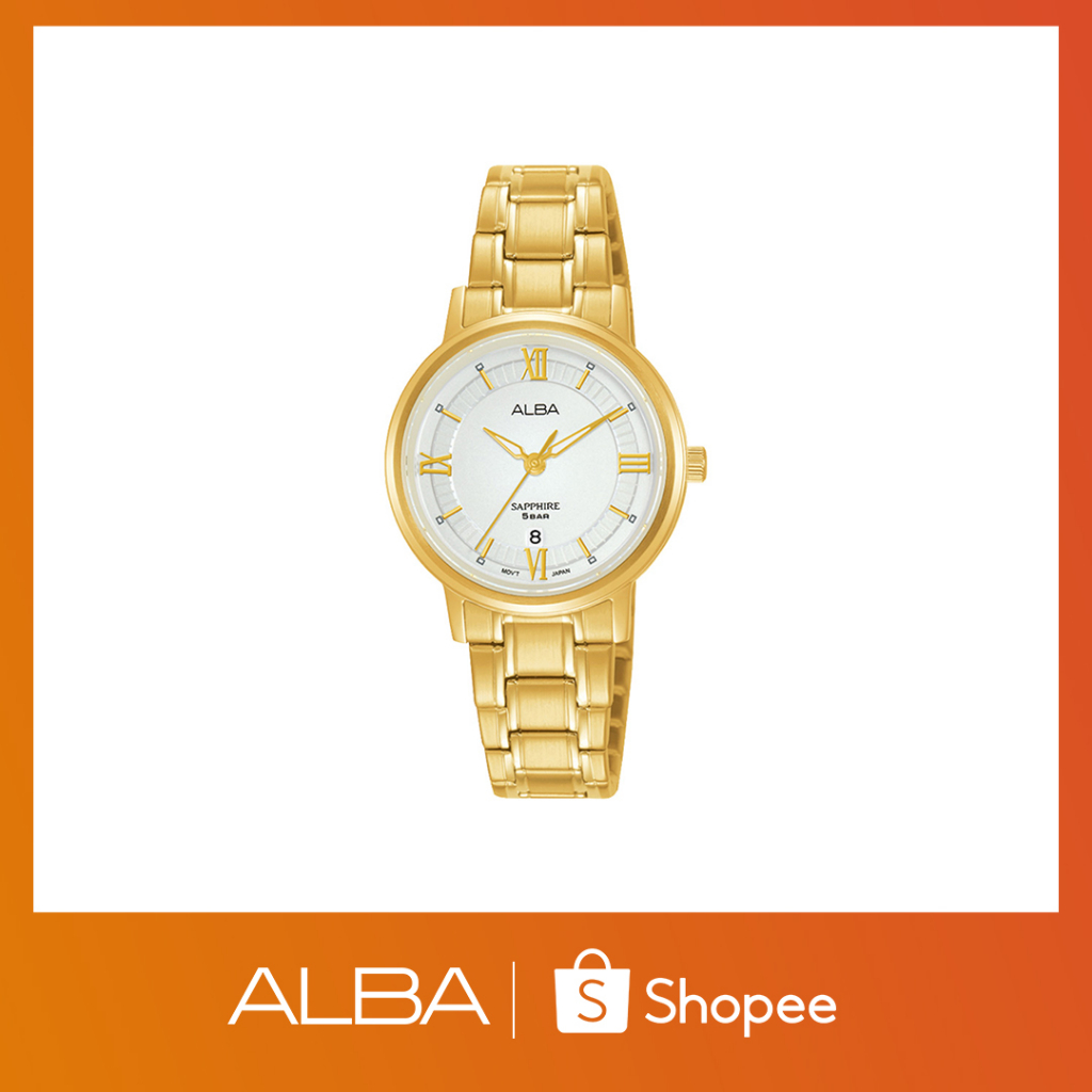 ALBA Philippines Prestige Silver Dial Gold Stainless Steel Strap ...