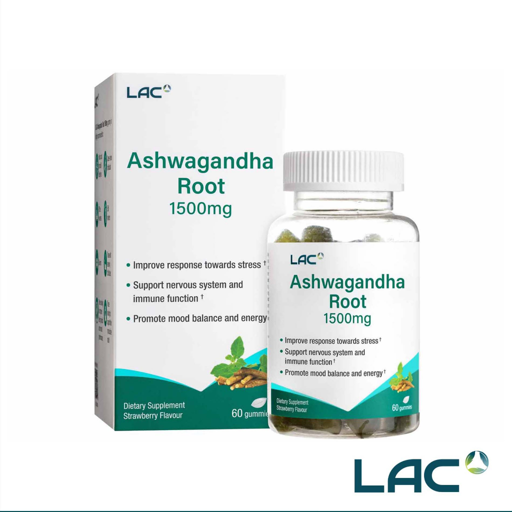 LAC Ashwagandha Root 1500mg 60 gummies (Consume within May 2026 ...