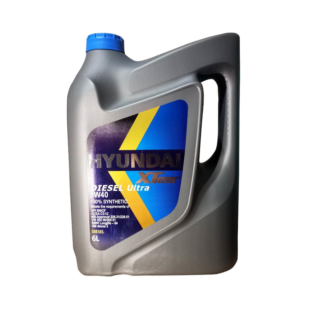Hyundai XTeer Diesel Ultra 5W-40 Fully Synthetic Motor Oil 6 Liters ...