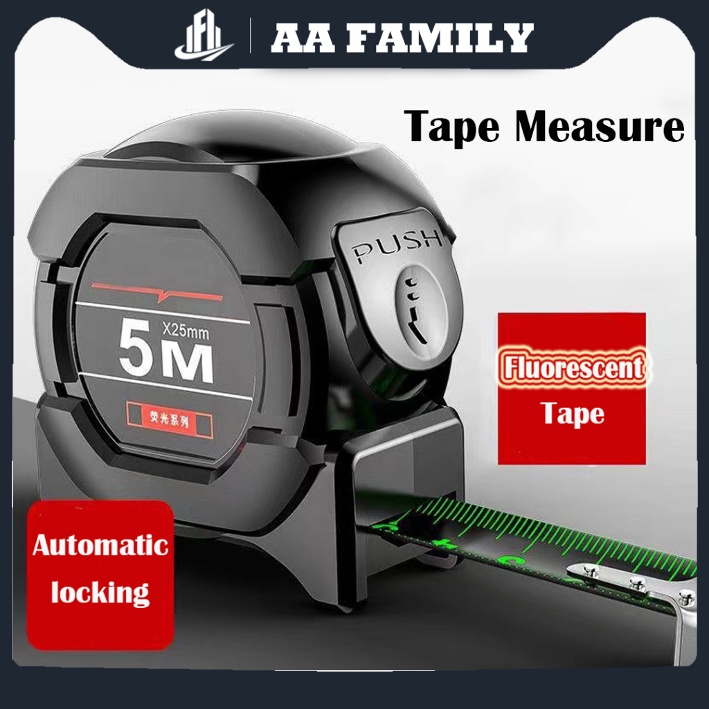 10M Measure Tape Fluorescent Metric Ranging Tool Meter Tape Measuring ...