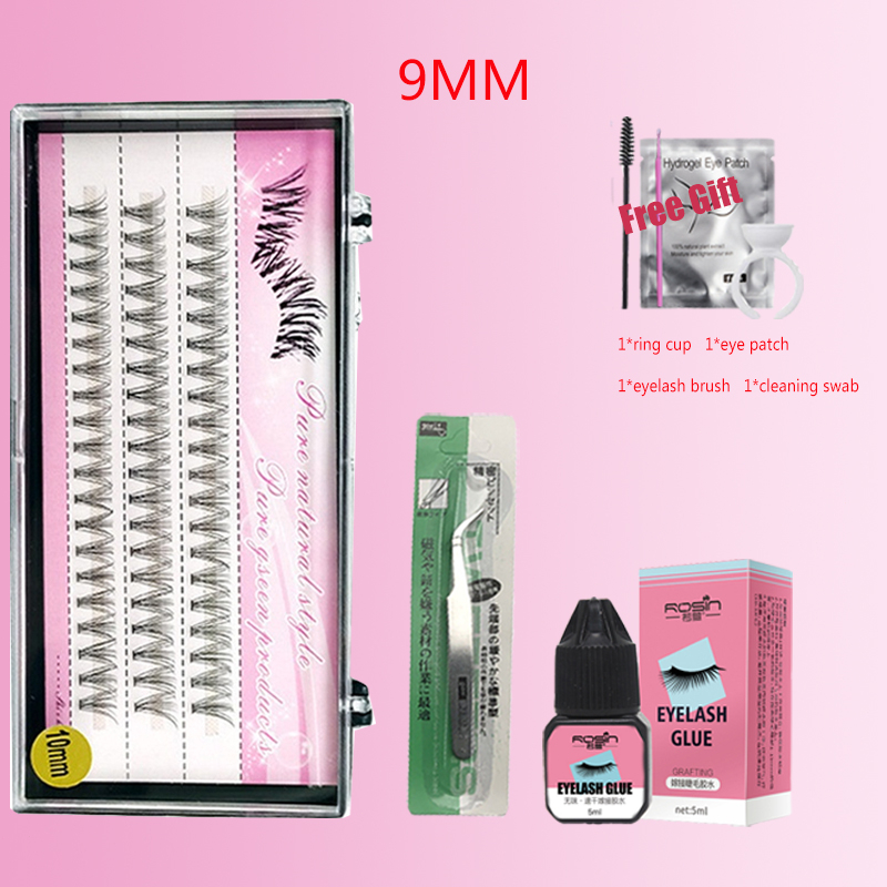10D 20D C Curl Lash DIY Grafting False Eyelashes Natural Eyelash ...