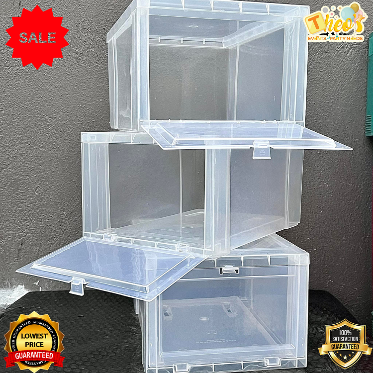 106 107 ShoeBox Transparent Shoe Box Shoe Rack Plastic Shoes Storage ...