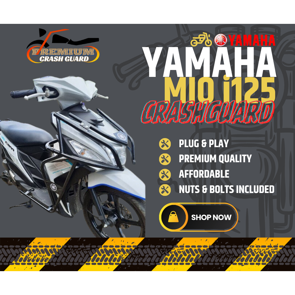 MIO i125 Premium Vendetta Crash Guard | Shopee Philippines