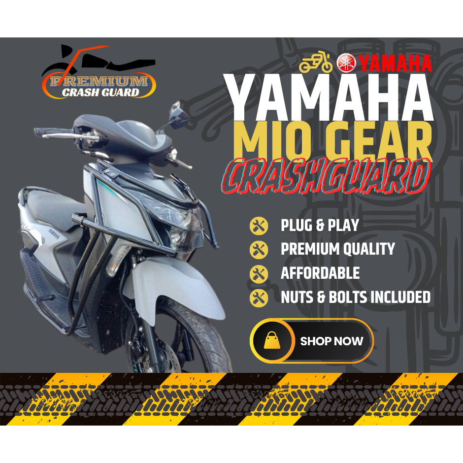 MIO GEAR 125 Full/Half/TBS Crash Guard by PCG | Shopee Philippines