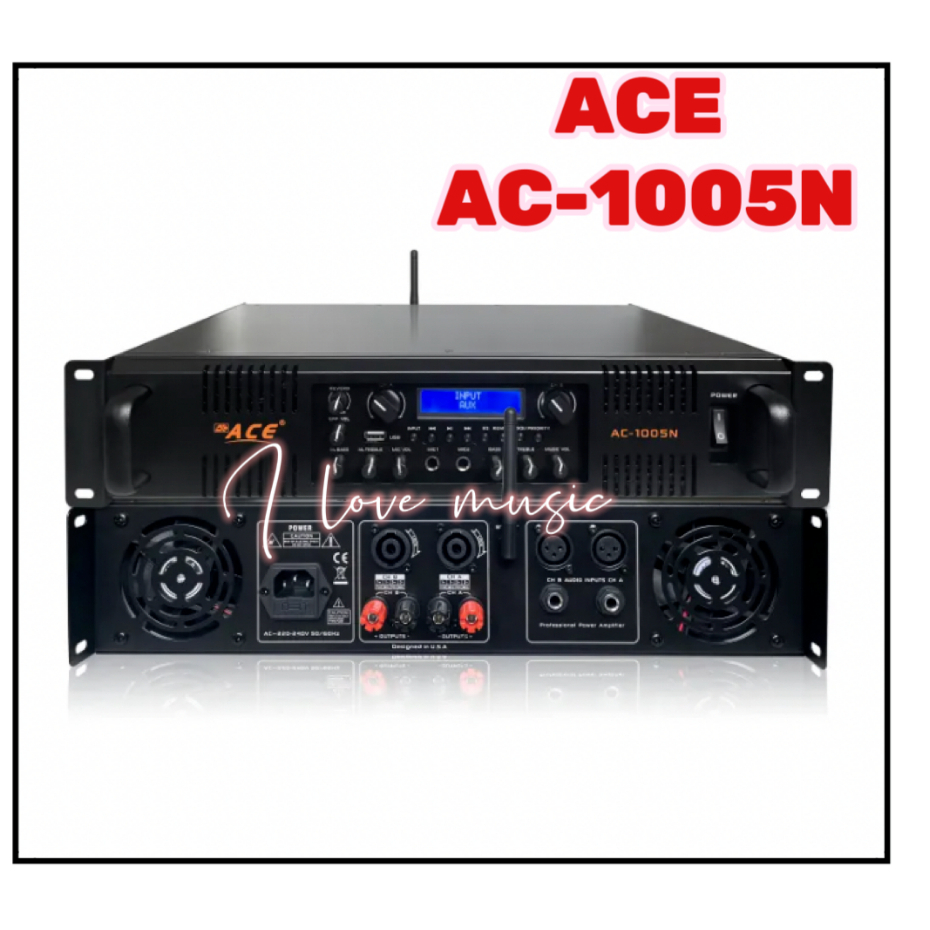 ACE AC-1005N Professional Power Amplifier 300watts with 99 DSP ...