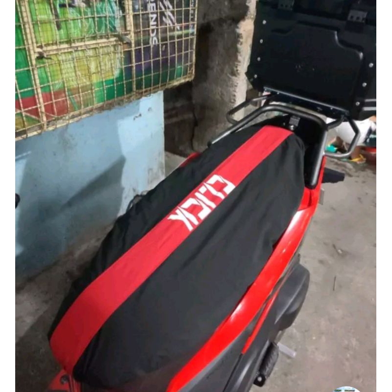 HONDA CLICK V1 / V2 / V3 - RED/BLK SEAT COVER ANTI PUSA GARTERIZED 2 ...