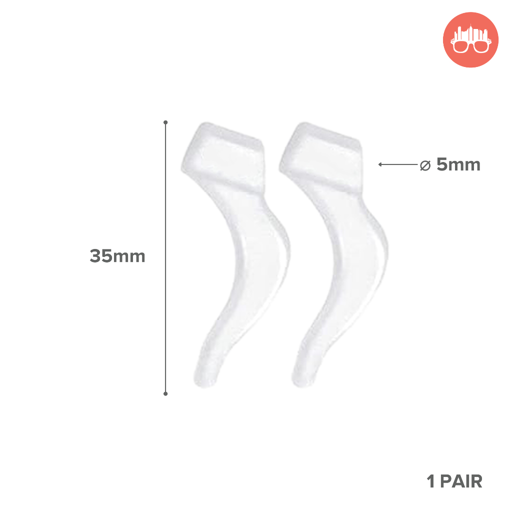 MetroSunnies Eyewear Temple Tip Ear Grip Sleeve Anti-Slip Soft Silicone ...