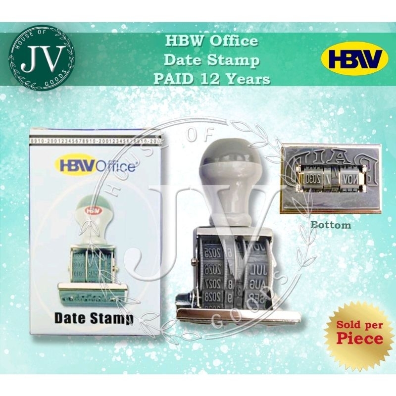 HBW Office Date Stamp PAID / RECEIVED | Shopee Philippines