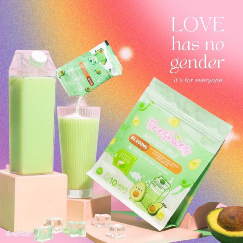 FRESHIES AVOCADO Milk Collagen Drink 80,000mg with Oral Sunblock ...