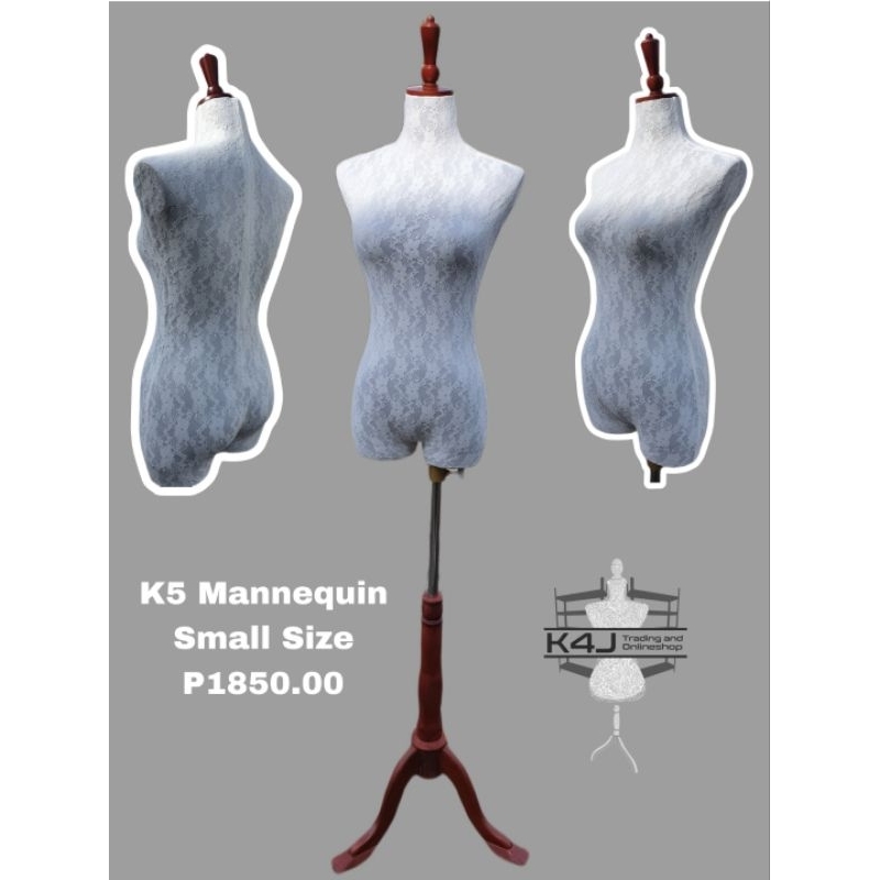 Fully Pinnable Classic White Mannequin Manikin Dress form fitting form ...