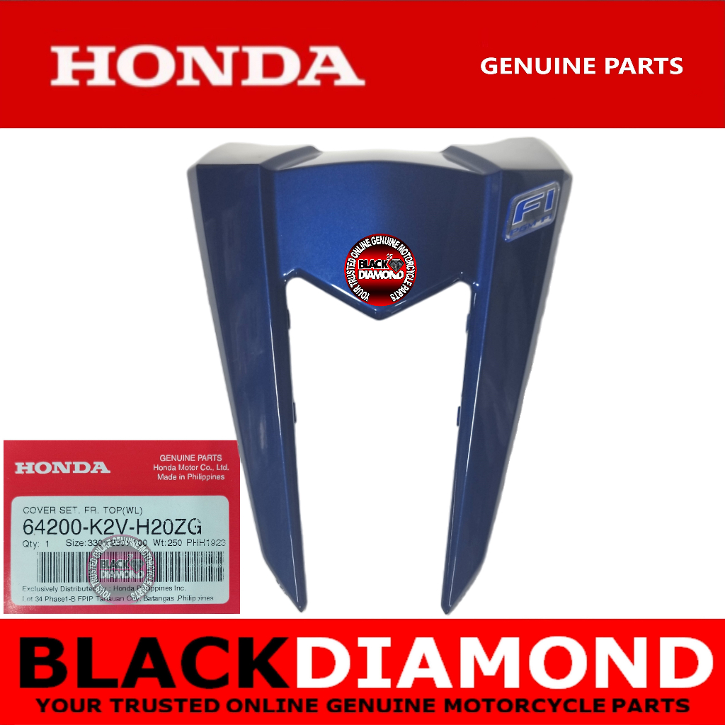 CLICK 125i VERSION 3 | COVER SET, FRONT TOP, STELLAR BLUE METALLIC | PN ...