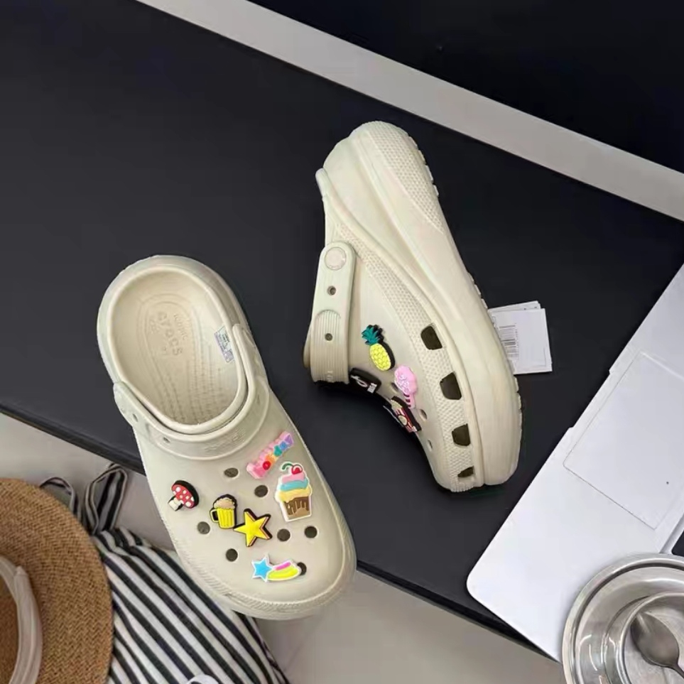 Crocs for Women New Adorable Bae Clog Trendy Chunky High Heeled Fashion ...