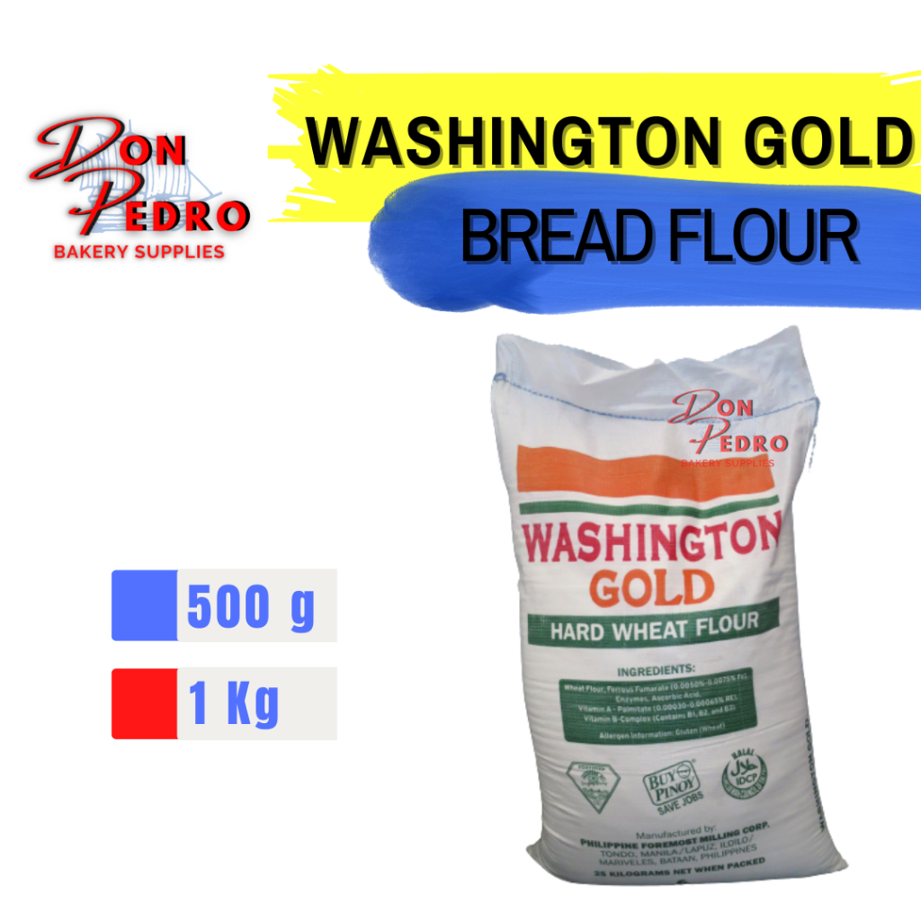 BREAD FLOUR HARD WHEAT BAKING 1st CLASS WASHINGTON FLOUR 1KG | Shopee ...