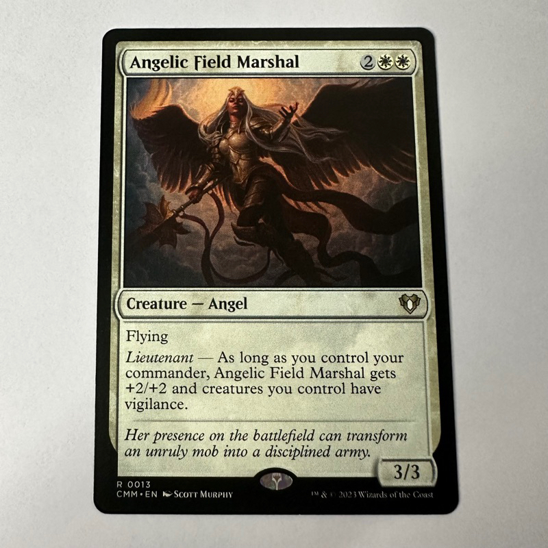ANGELIC FIELD MARSHAL | ANGEL | CMM COMMANDER MASTERS | WHITE | MTG ...