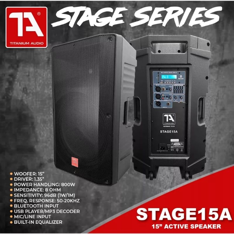 Titanium Audio Stage-15A Active 800w Speaker Per Piece | Shopee Philippines