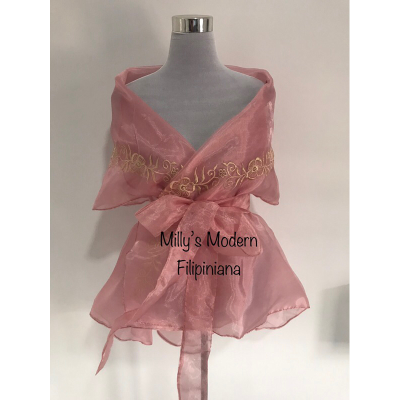 Milly’s Modern Filipiniana Blush Pink Embroidery / best seller medium ...