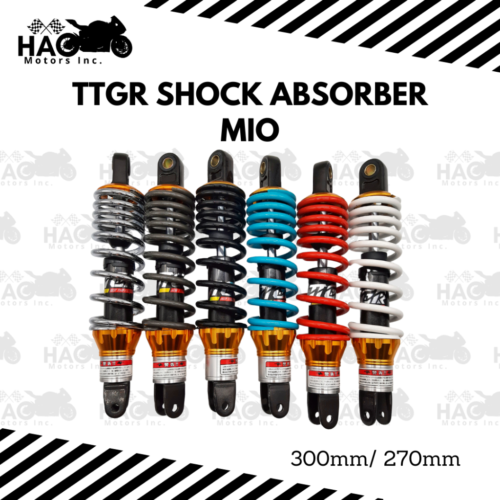 TTGR 300/ 290/ 270/330mm MIO SPORTY/ MIO I 125/ BEAT/ SKYDRIVE/ CLICK REAR SHOCK ABSORBER ...