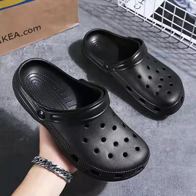 New Plain Bae Clogs Crocs Slippers For Men and Women Size | Shopee ...