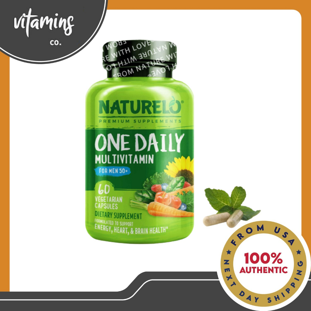 Naturelo One Daily Multivitamin for Men Age 50+ (60 count) | Shopee ...