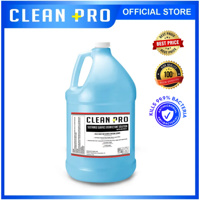 BEST PRICE Clean Pro Sustained Surface Disinfectant Solution 3.5 Liters ...