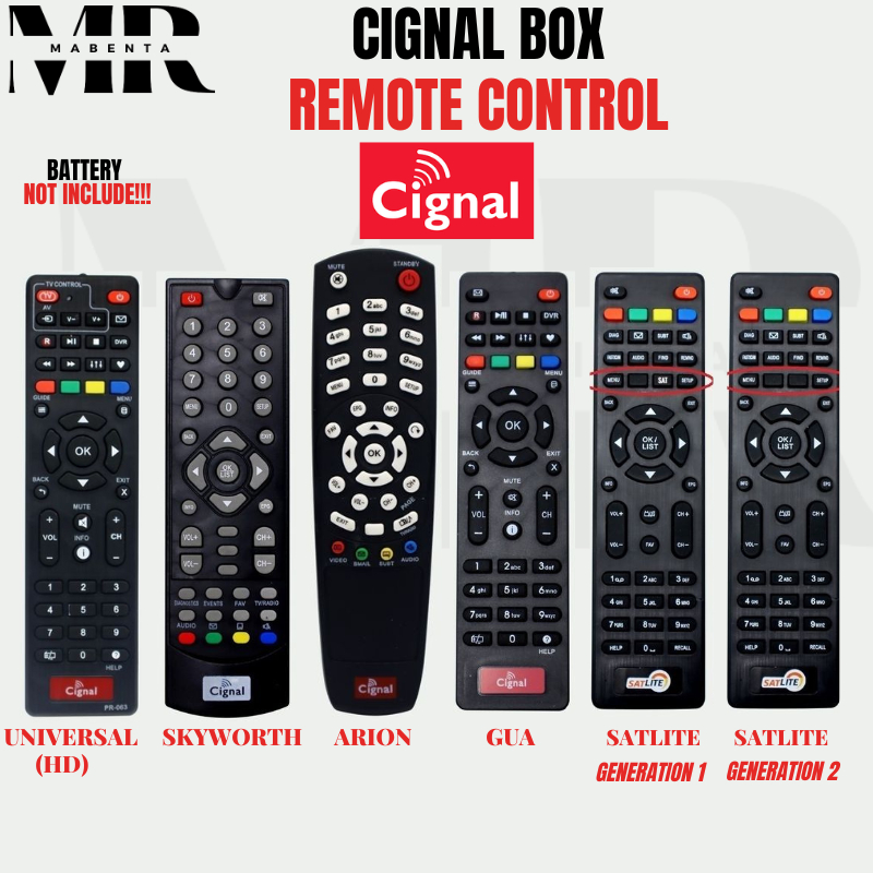 Cignal Remote Control for Cignal HD TV Box Satlite TV Box | Shopee ...