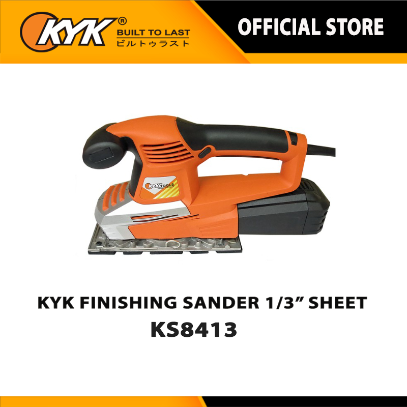 Kyk Finishing Sander 1/3" Sheet Ks8413 (Authentic) | Shopee Philippines
