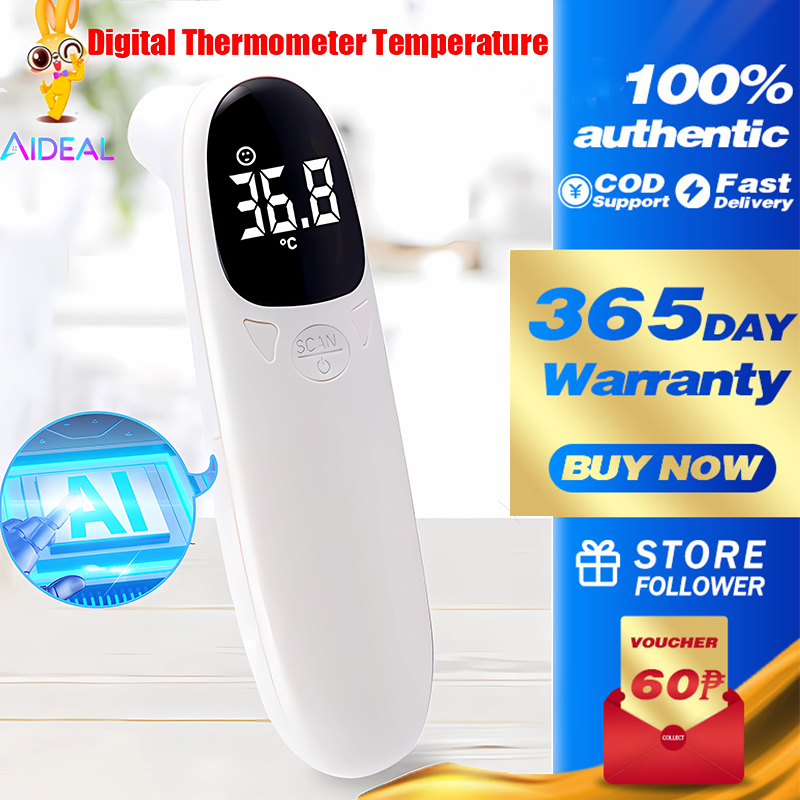 AIDEAL Termometer Digital Temperature Gauge Non-Contact Body IR ...