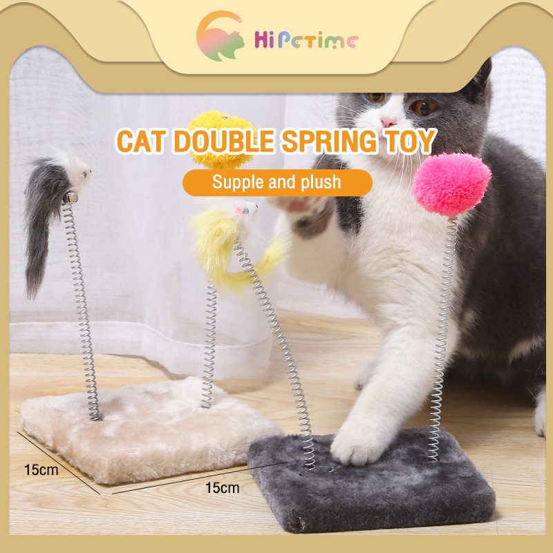 Cat toy Sucker Spring Cat Interactive Color Bite-Resistant Durable ...