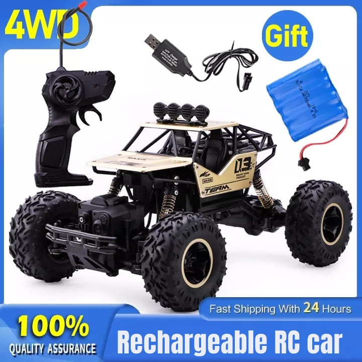 1:16 RC Car 20KM/H 4WD Remote Control Vehicle 2.4Ghz Monster Truck ...