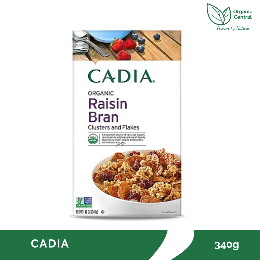 Cadia Organic Raisin Bran Clusters and Flakes 340g | Shopee Philippines