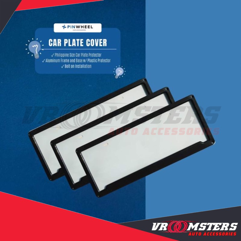 2 Pieces License Plate Protective Housing w/ Acrylic Cover (Plate ...