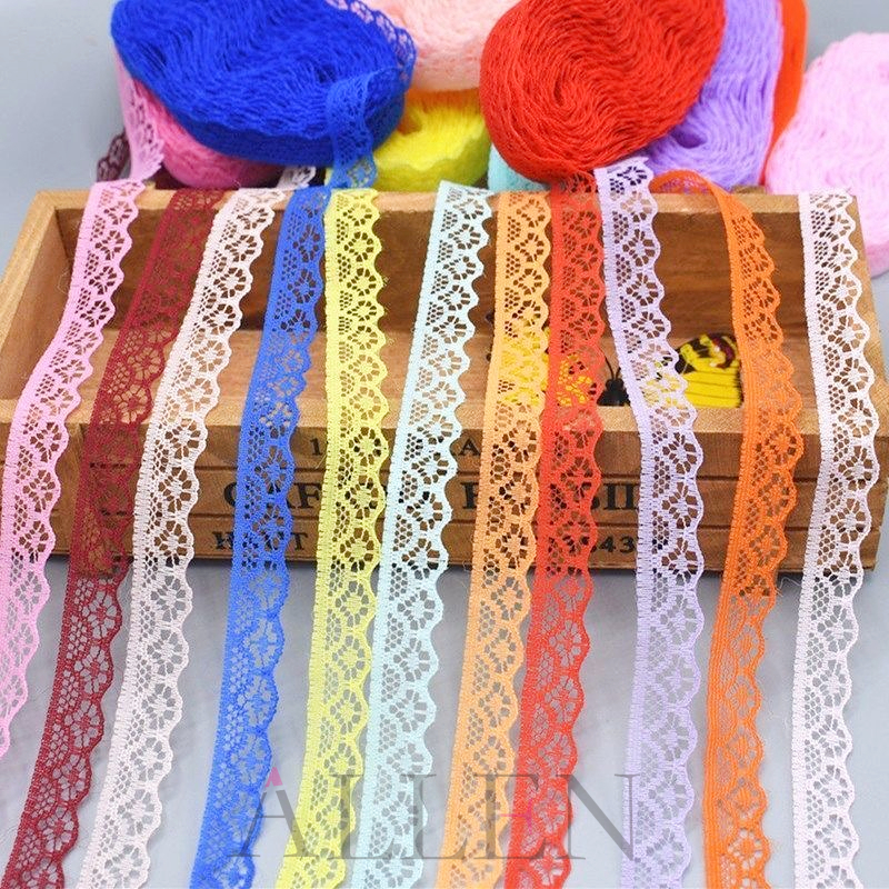 (10yards/roll) 15mm Lace Trimming Ribbon, 22 Colors Lace Fabric Webbing ...