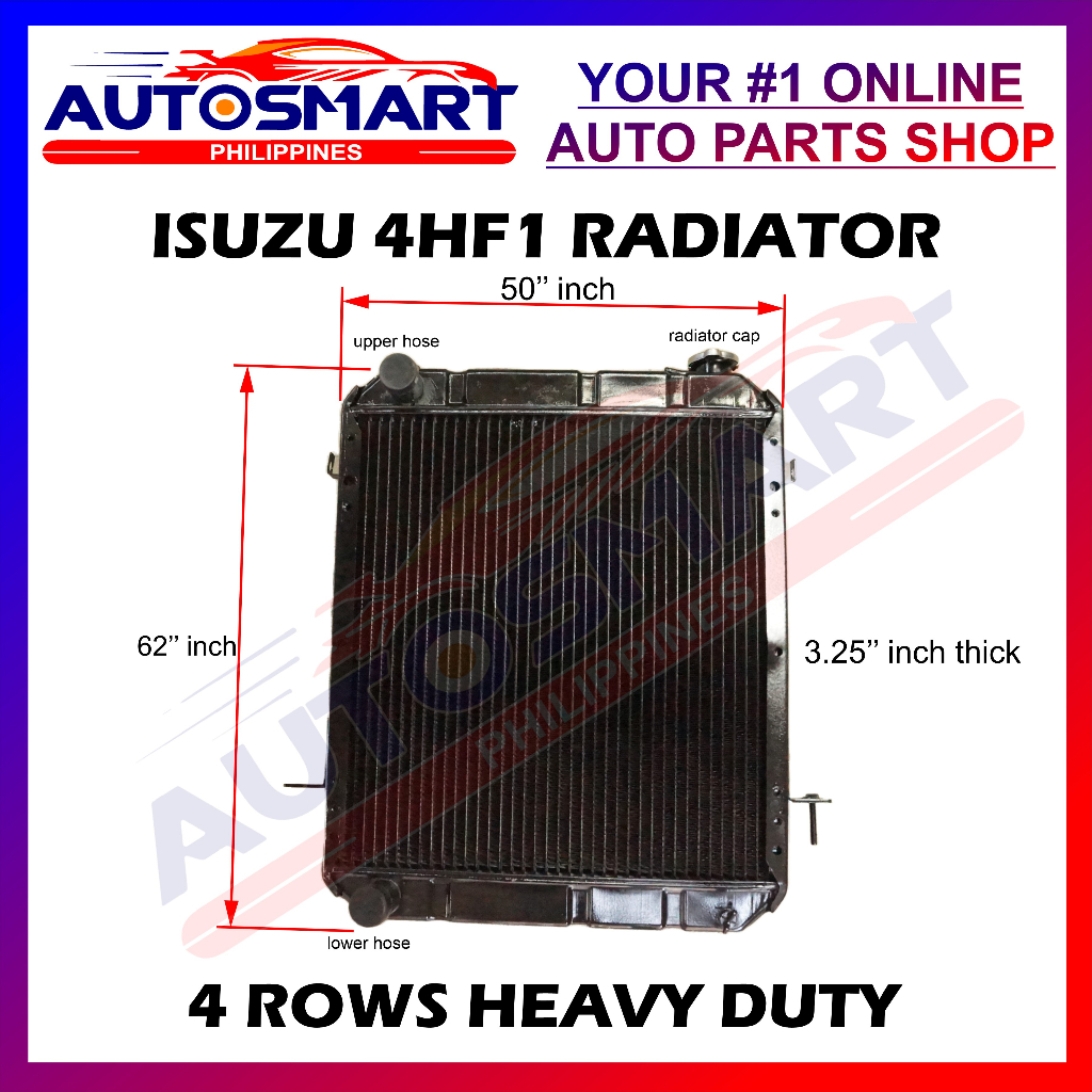 Isuzu 4HF1 Radiator 4 Rows Heavy Duty | Shopee Philippines