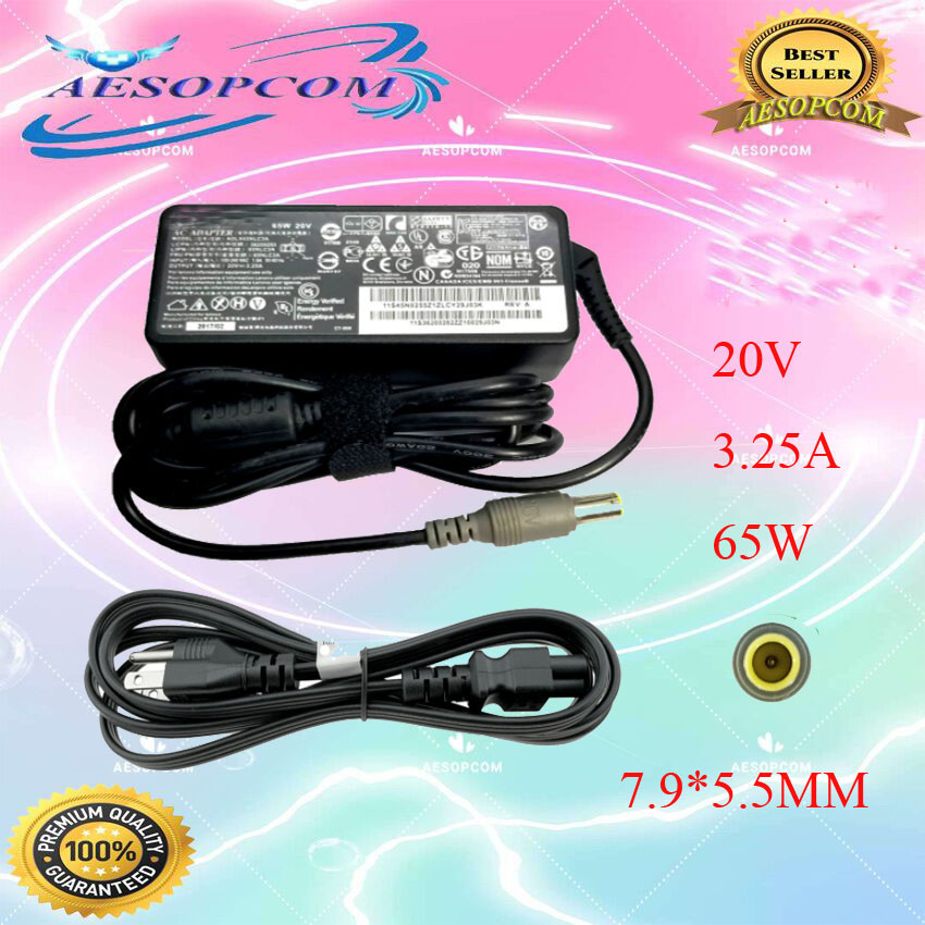 Ac laptop charger for 20v 3.25a circle with pin | Shopee Philippines
