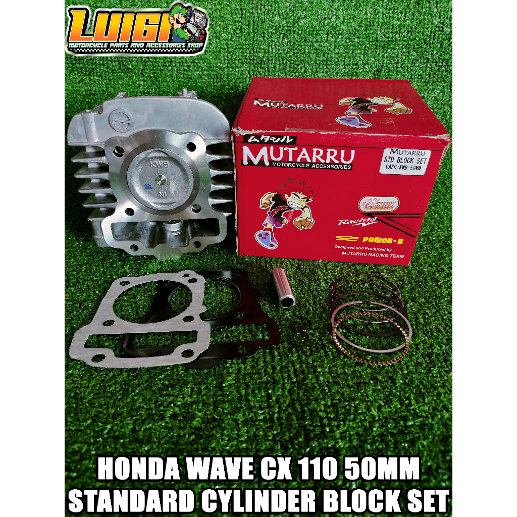 MUTARRU HONDA WAVE CX 110 50MM STANDARD CYLINDER BLOCK SET | Shopee ...