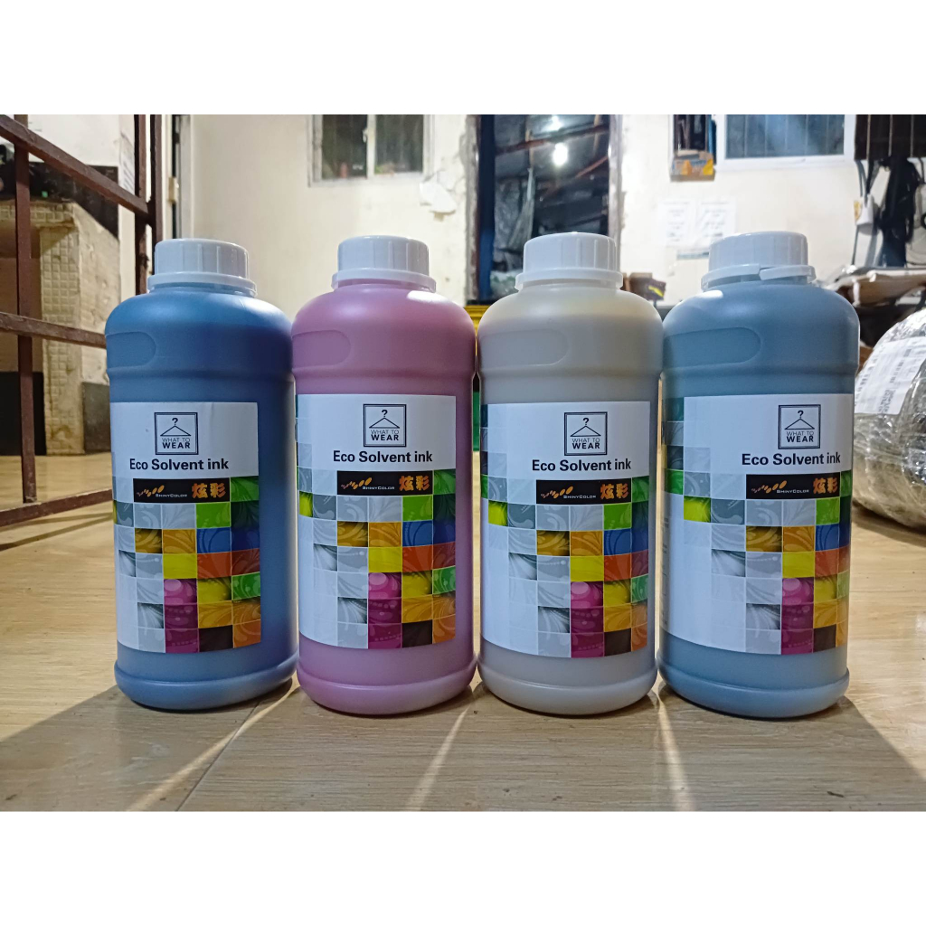 1 LITER ECO SOLVENT INK (CMYK) DX11|DX7|DX5 - ODORLESS - HIGH QUALITY ...