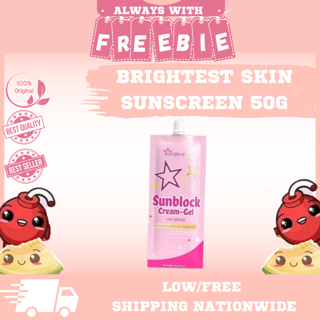 BRIGHTEST SKIN SUNBLOCK CREAM 50G | Shopee Philippines