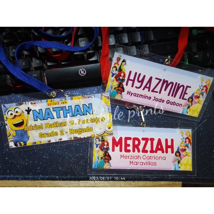 Laminated Name Tag 2.5*6.5 | Shopee Philippines