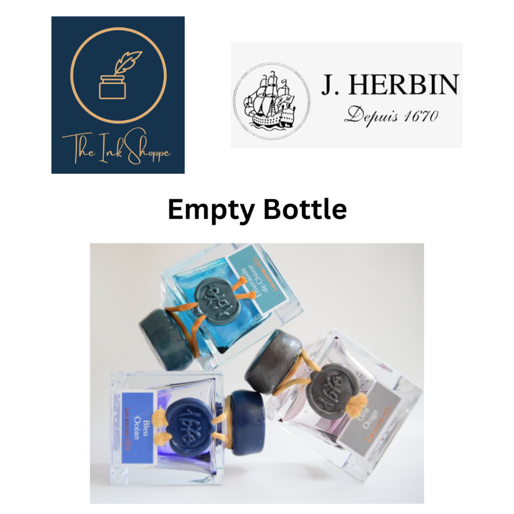 J. Herbin Fountain Pen Ink EMPTY Bottle | Shopee Philippines