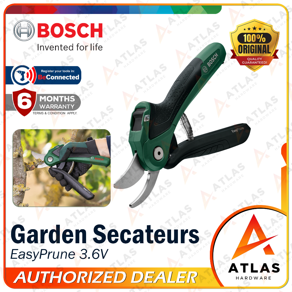 Bosch Easy Prune 3.6 V Cordless Garden Secateurs ORIGINAL | Shopee ...
