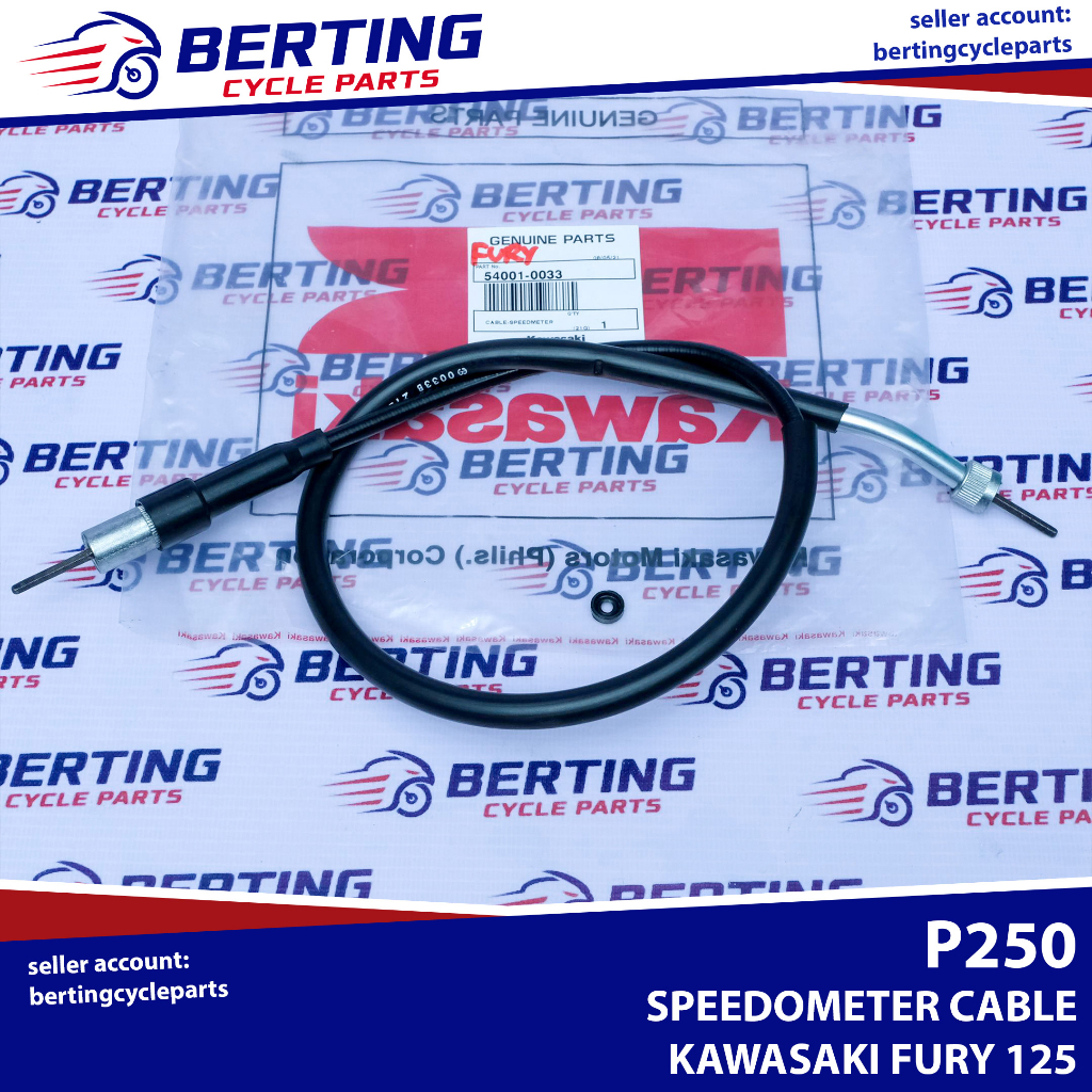 SPEEDOMETER CABLE Kawasaki Fury 125 Genuine 54001-0033 54001-0017 ...