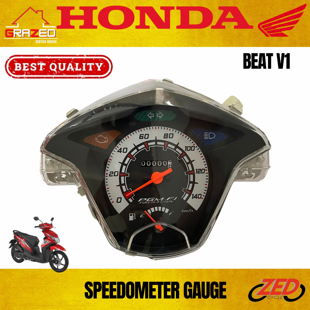 SPEEDOMETER GAUGE for Honda Beat Fi V1 (Replacement) | Shopee Philippines