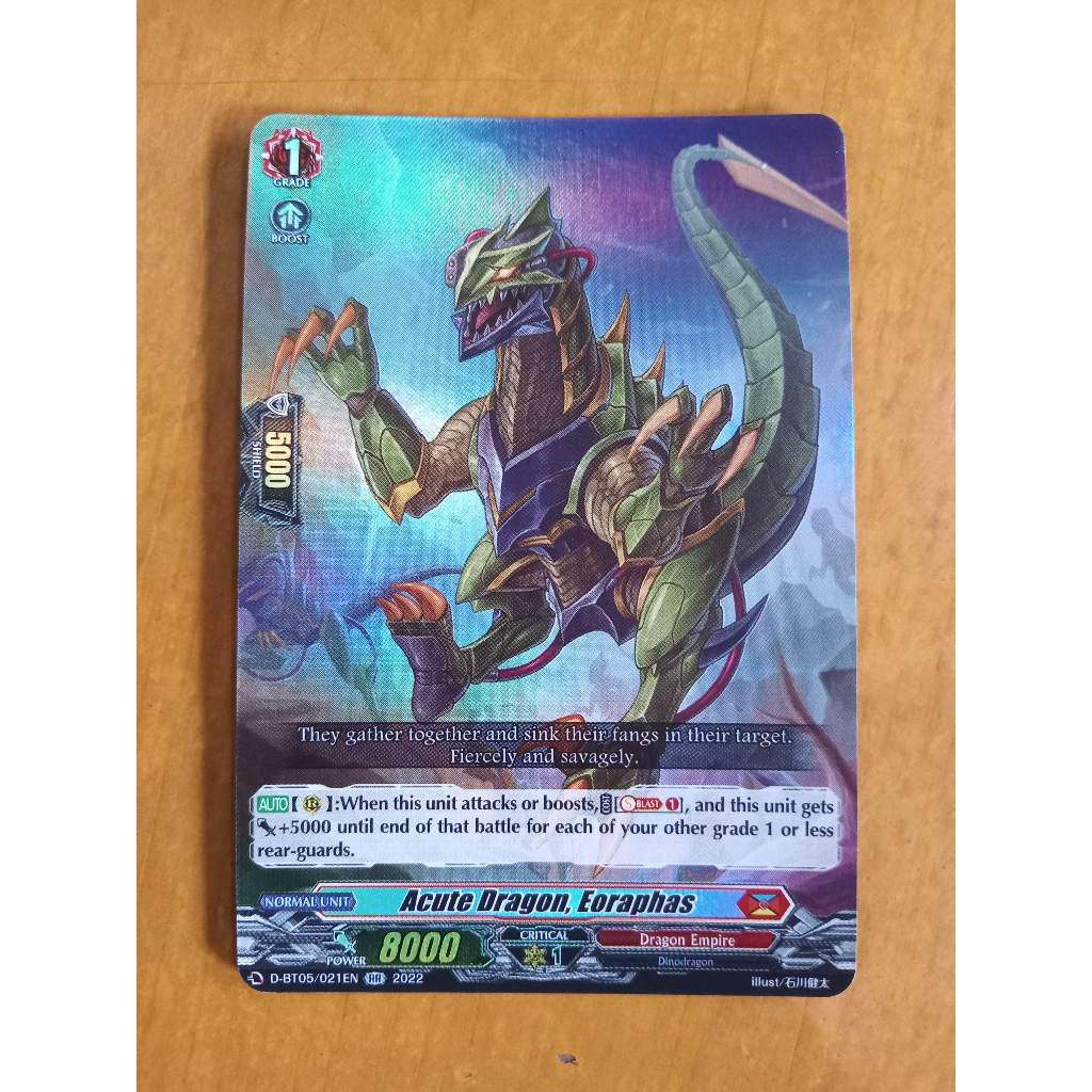 CFV Acute Dragon, Eoraphas RR D-BT05 Dragon Empire Cardfight Vanguard English | Shopee Philippines