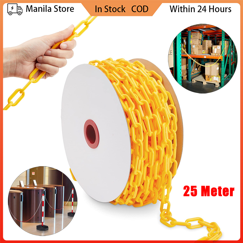 25 Meter Plastic Warning Barrier Chain Safety Chain Road Traffic Crowd ...