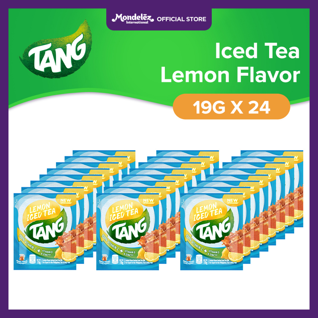 Tang Instant Drink Mix - Iced Tea Lemon Flavor 19g (Set of 24) | Shopee ...