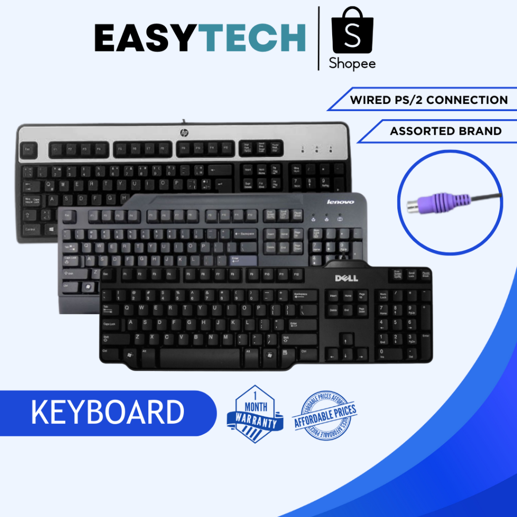 EASYTECH | Used Original Heavy Duty Keyboard PS/2 (Assorted Brands ...