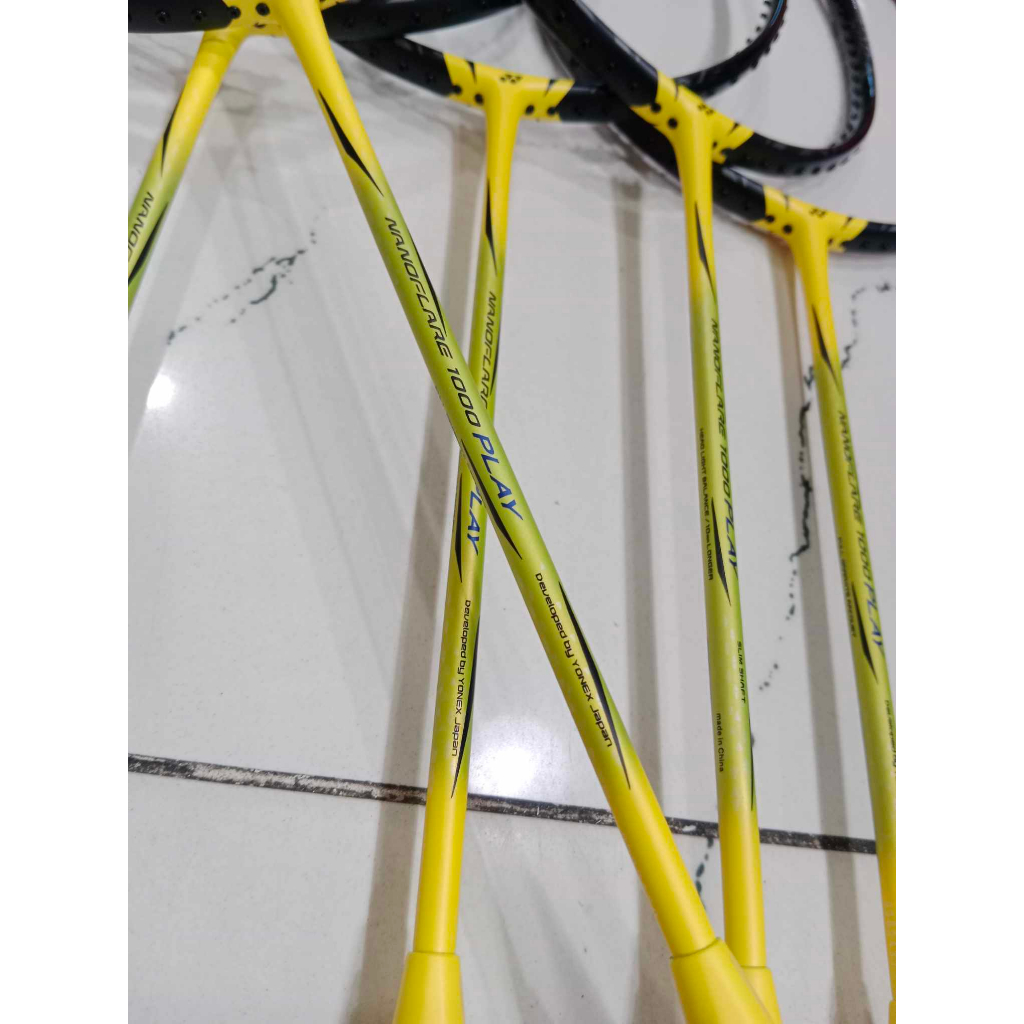 YONEX NANOFLARE 1000 PLAY Lightning Yellow ( BADMINTON RACKET ...